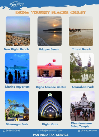 Cab Service in Digha - Book Taxi Service at 10% Discount